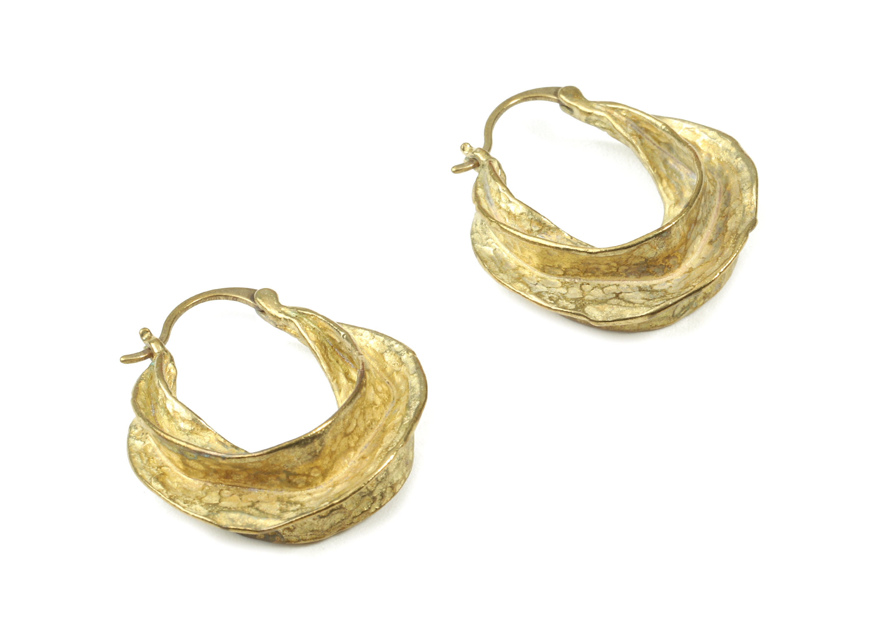 Brass Leaf Earring Clasp Raw Brass Leaf Earring Ear Wire - Etsy