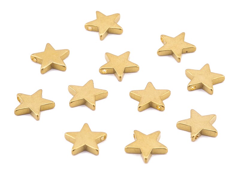 Brass Star Charms - Brass Stamping Tag - Brass Star Stamping Tag ...