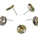 Acetate Round Earring Stud - Round Earring Post and Stud - Earring ...
