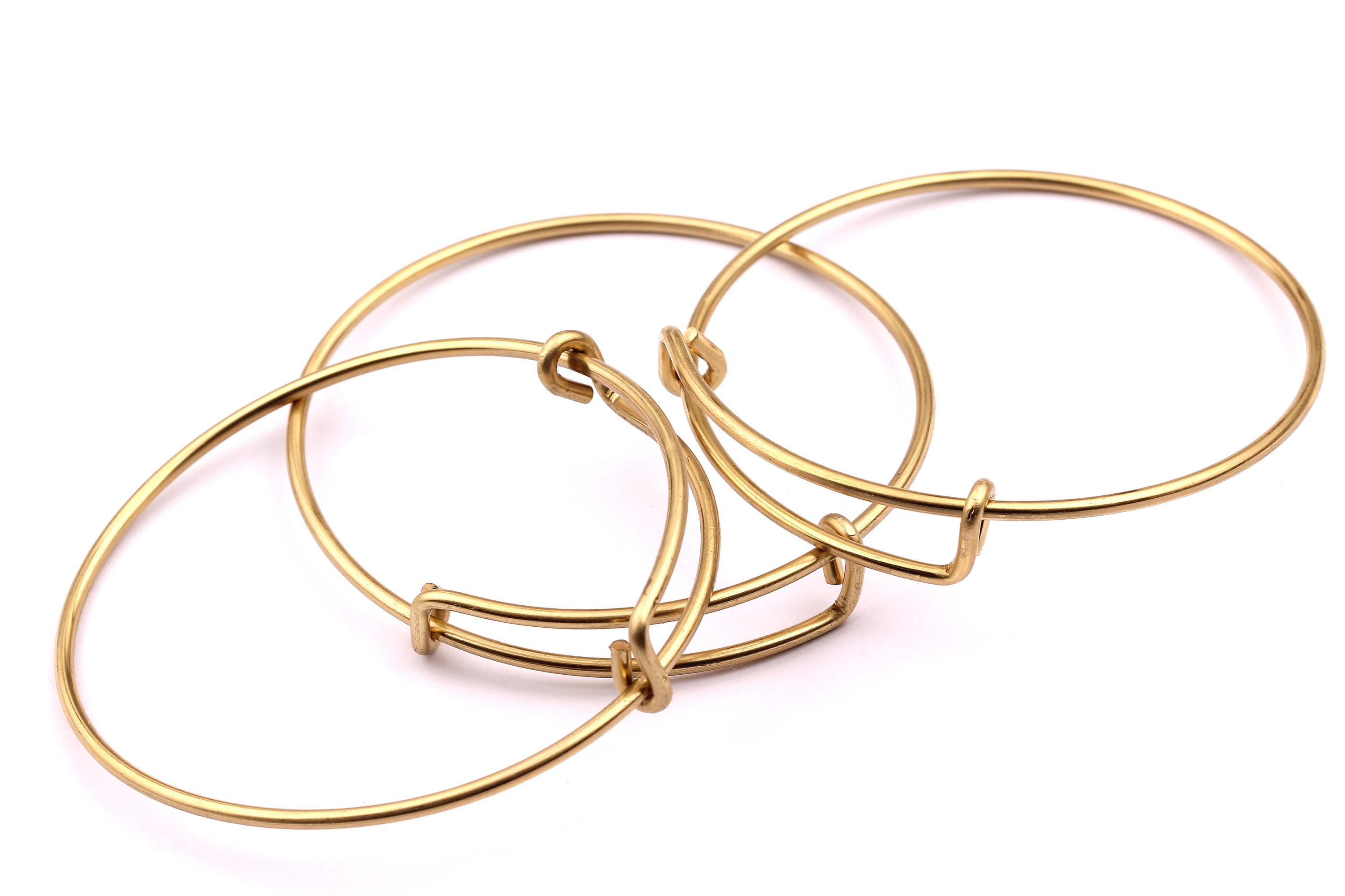 Adjustable Bangle Bracelet Raw Brass Bracelet One Loop | Etsy