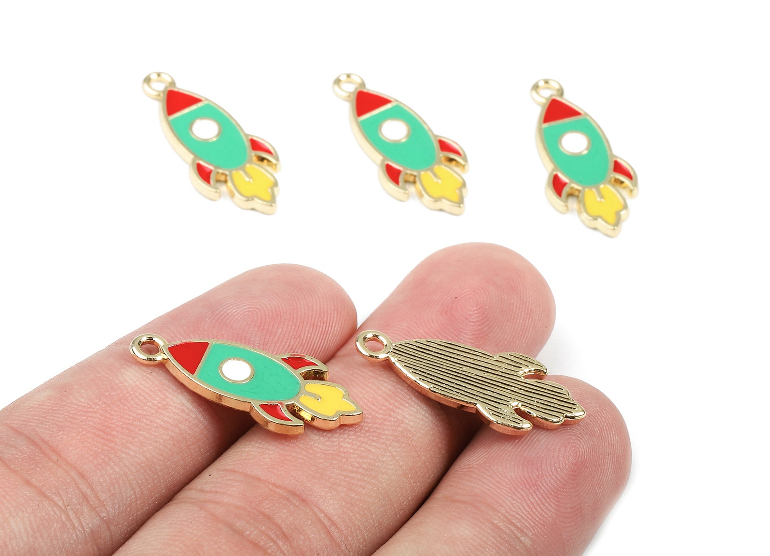 Alloy Rocket Charms Zinc Alloy Rocket Earrings Rocket | Etsy