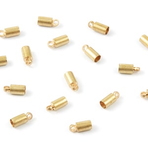 Brass Tassel End Caps - Raw Brass Barrel End - 3.5*8 - Cord End Caps ...