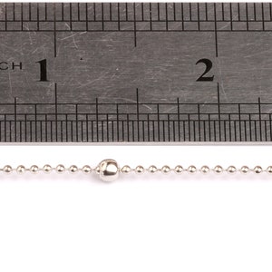 Ball Satellite Ball Chain - Brass Chain- Silver Plated - 0.06" - for ...