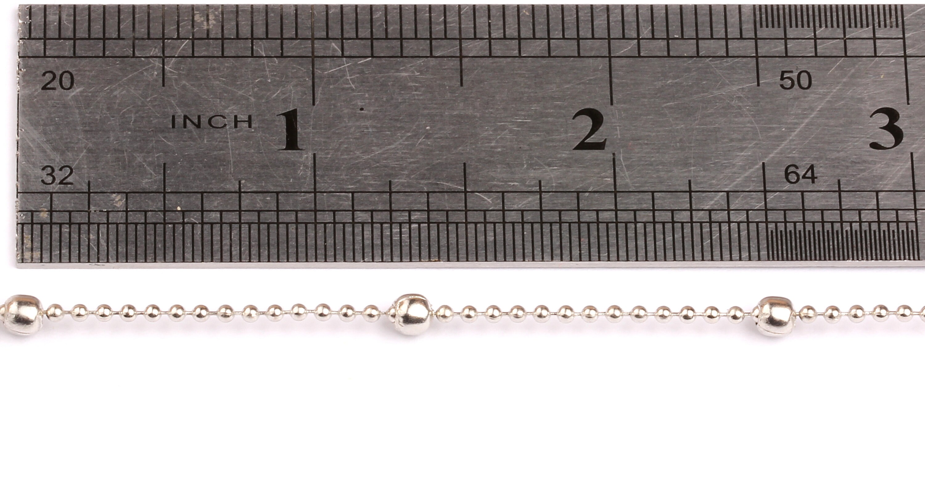 Ball Satellite Ball Chain Brass Chain Silver Plated | Etsy