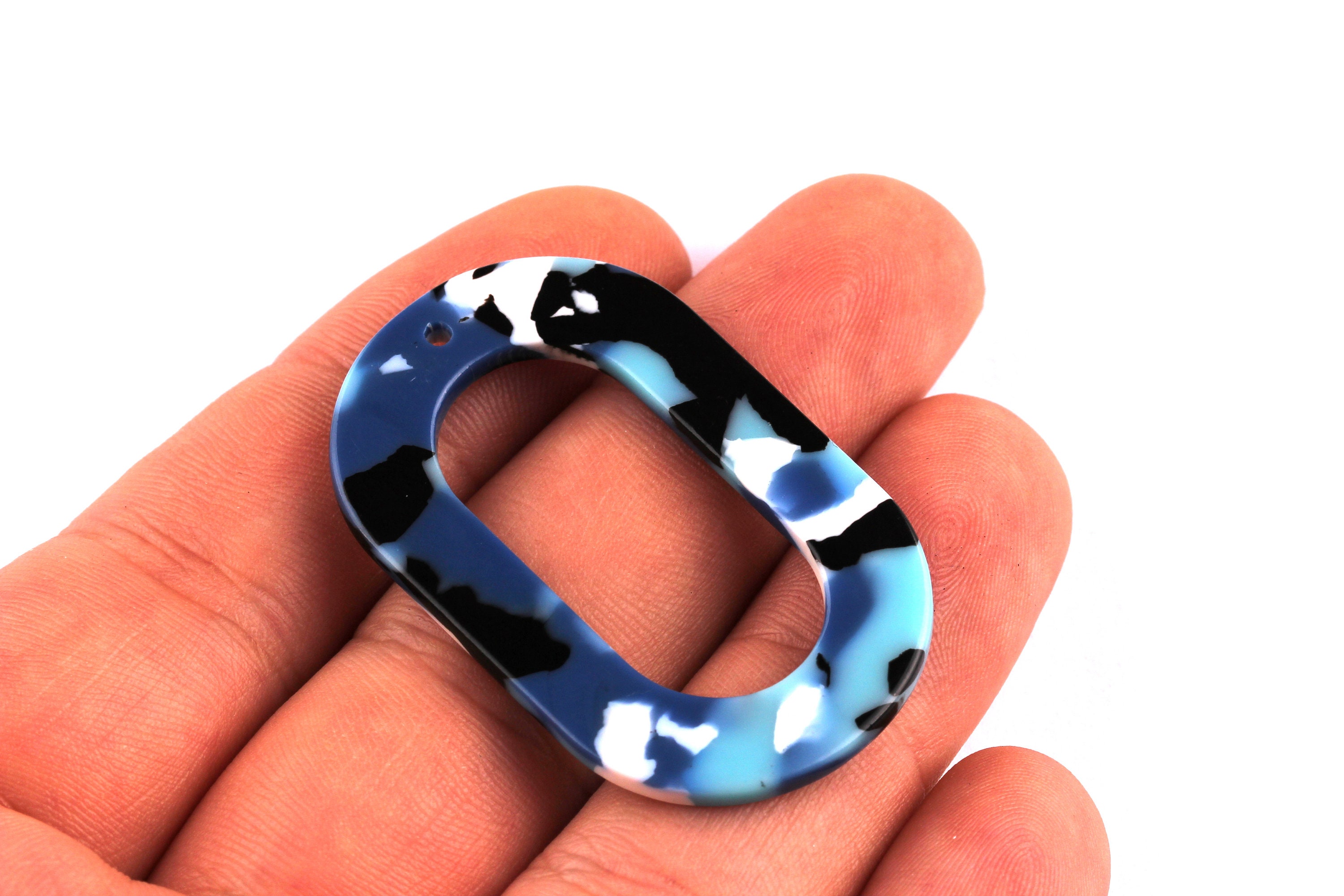 Acetate Oval Charms Oval Earrings and Pendant Earring - Etsy