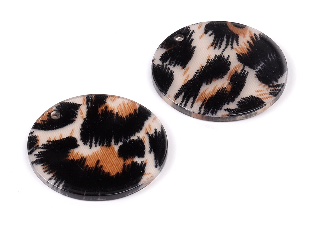 Acrylic Round Charms - Round Earring and Pendant - Earring Findings ...