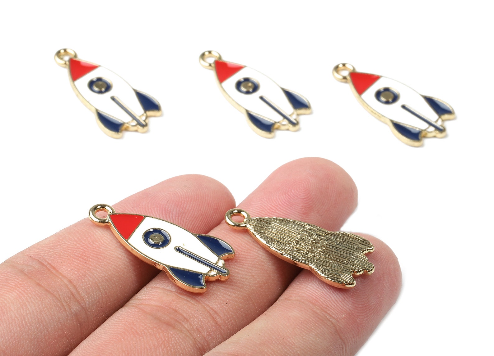 Alloy Rocket Charms Zinc Alloy Rocket Earrings Rocket | Etsy