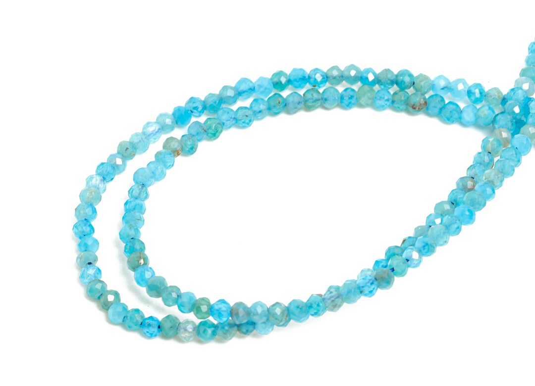 2mm Moroxite Natural Bracelet Bead - Faceted Round Moroxite Strand 6 ...