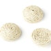 Handwoven Rattan Earrings - Round Shaped Rattan Pendant - Wooden Straw ...
