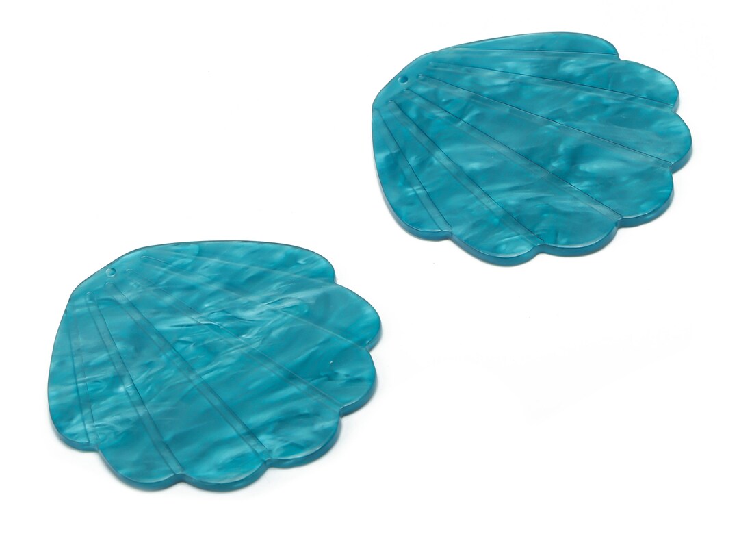 Acrylic Shell Earring Charms - Acrylic Shell Pendant - Jewelry Making ...