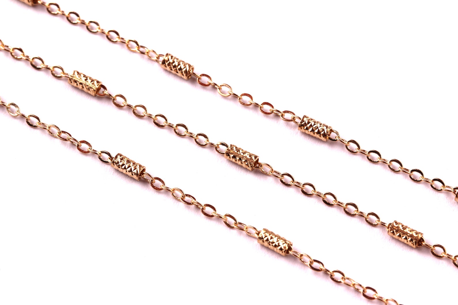 Bar Satellite Round Link Cable Chain Brass Chain Gold - Etsy
