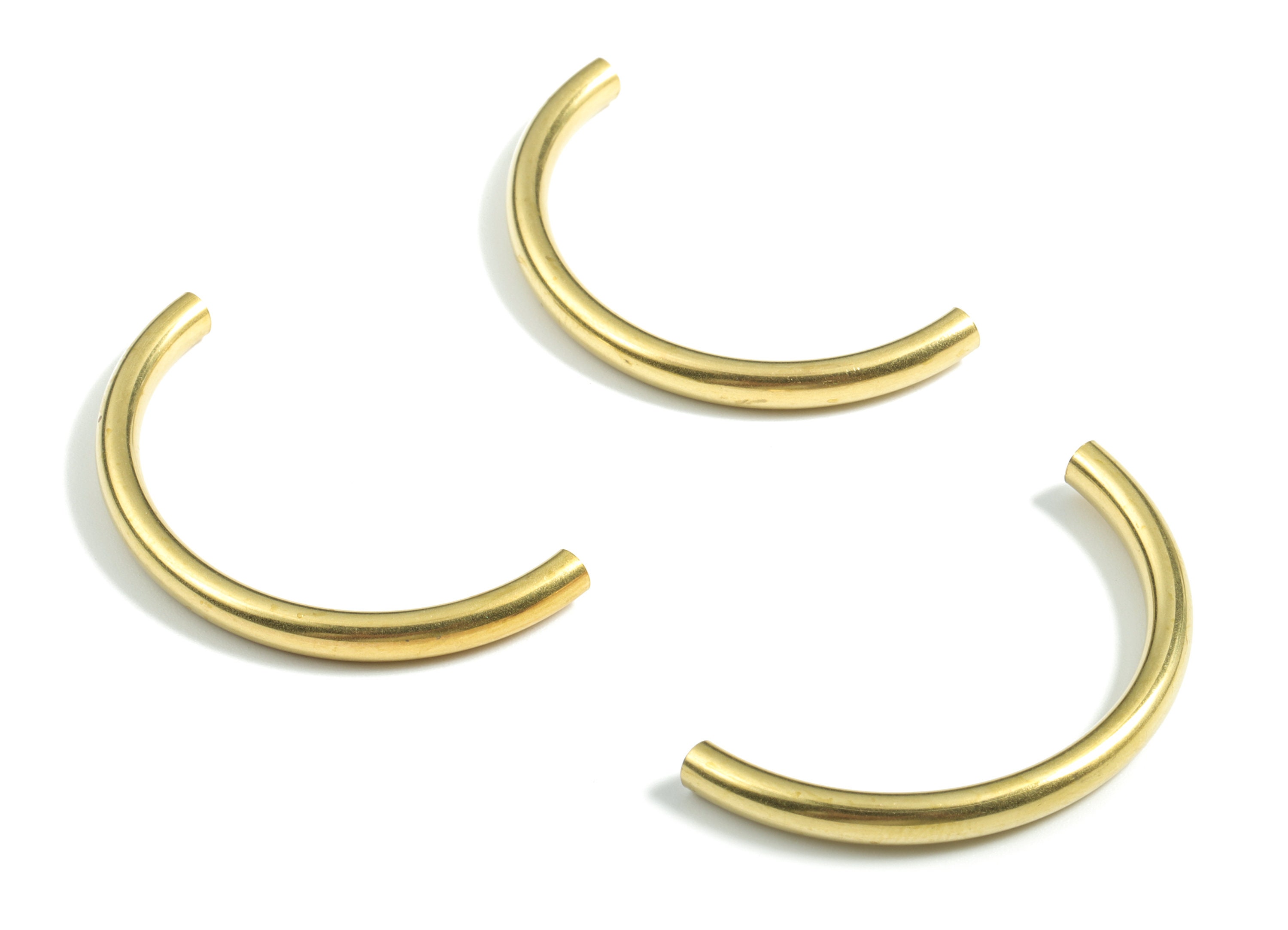 Curved Brass Tube Brass Round Tube Semi Circle Tube Raw - Etsy