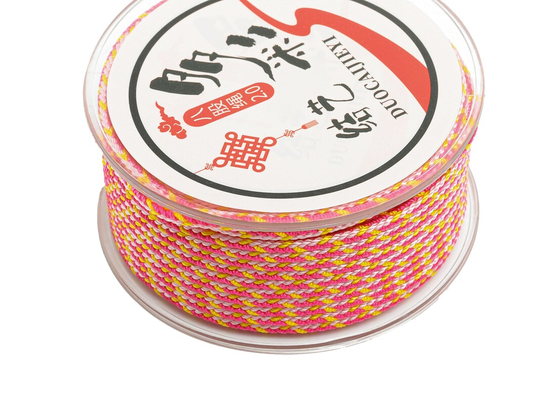 2mm Nylon Braided Cord - 3 Color 8 Strand Rope - 10m/roll - Polyamid ...