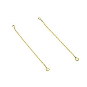 Brass Chain Earring Connector - Brass Snake Chain Connector - Raw Brass ...