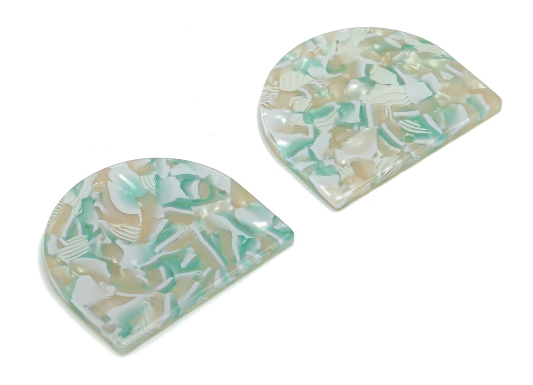 PVC Domed Earring Connector - PVC D Charms and Pendant - 2 Holes ...