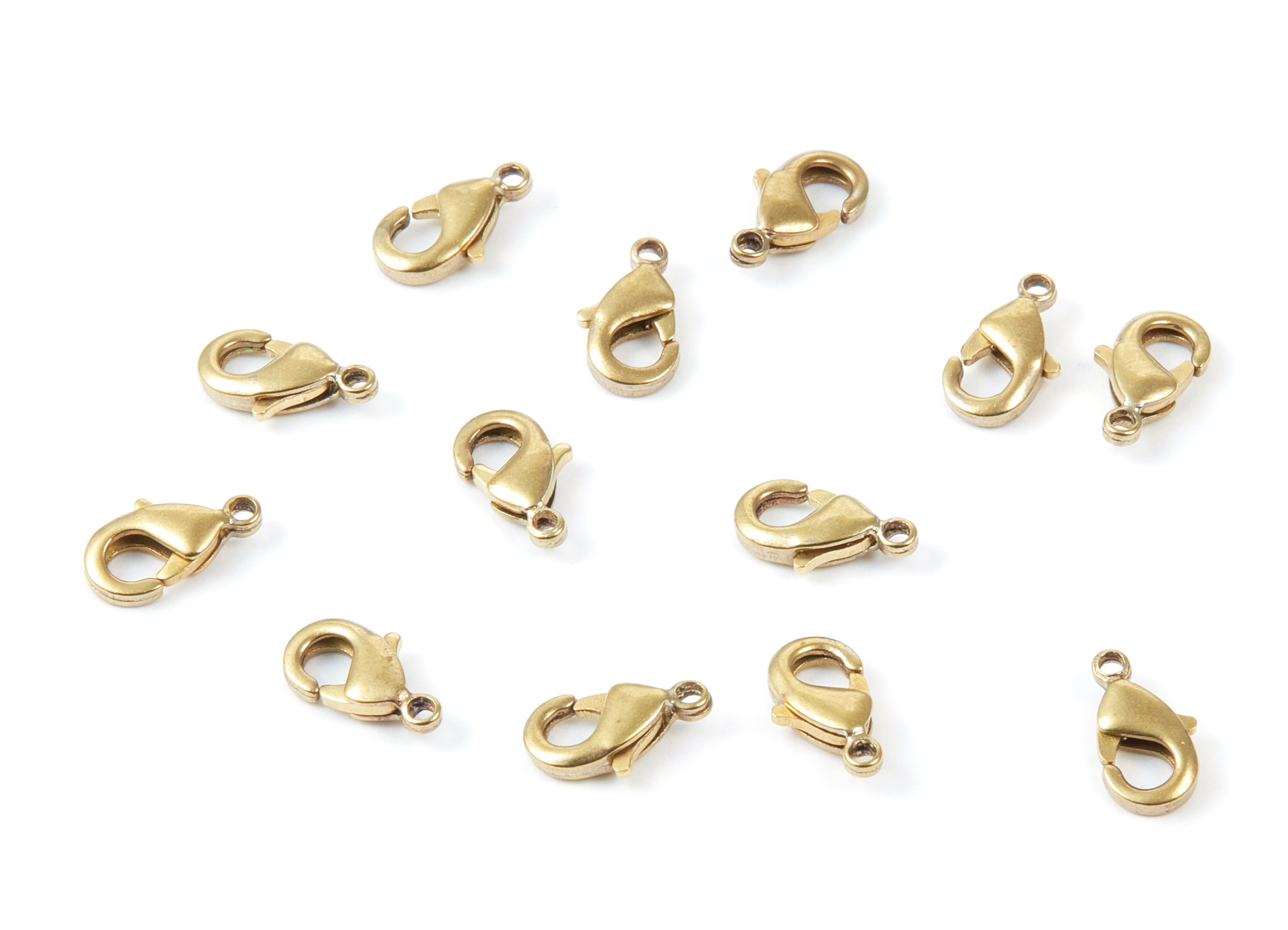 Brass Parrot Clasp - 901 Raw Brass Lobster Claw Clasps - Jewelry ...