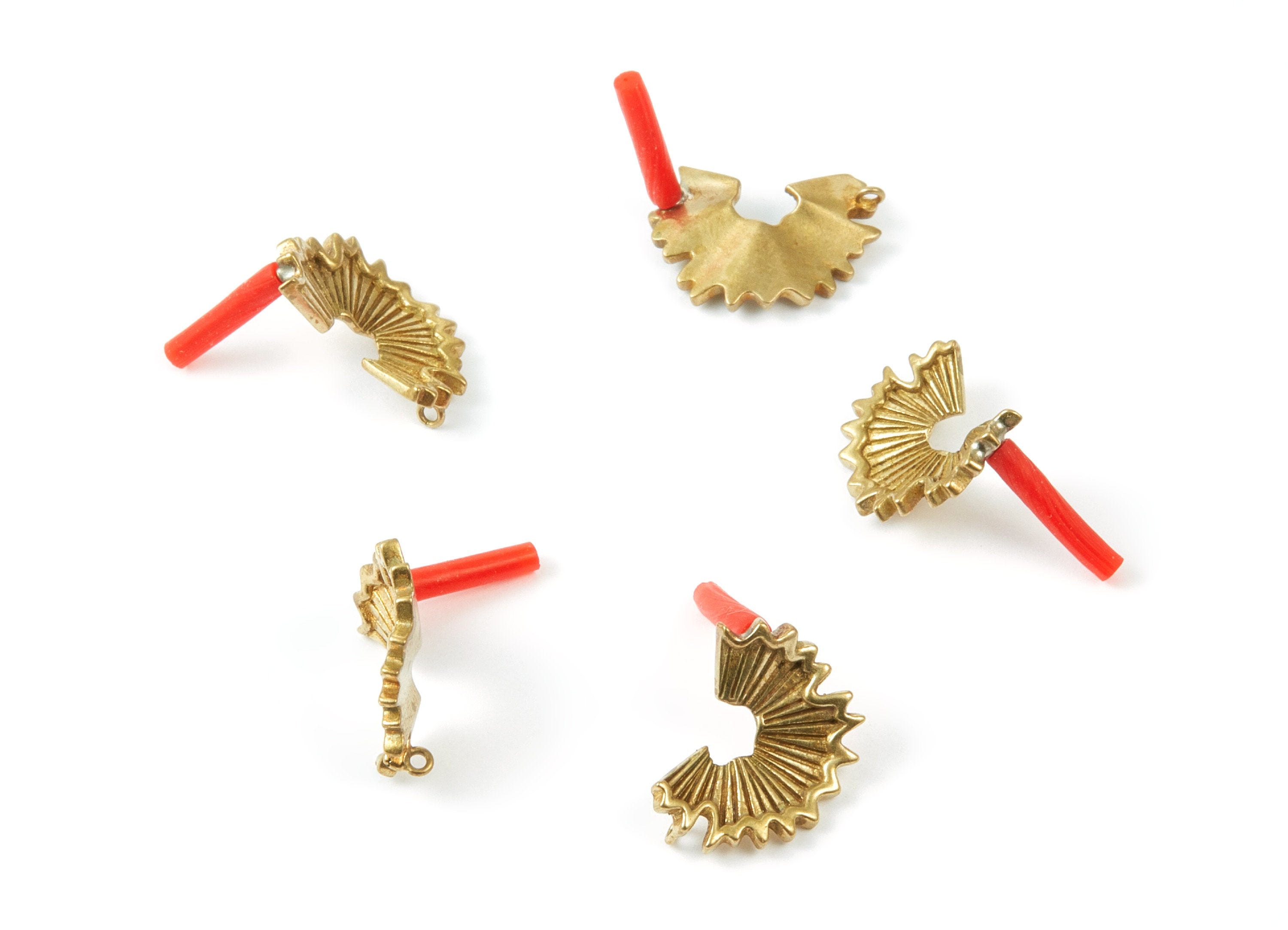 Earrings Stud Raw Brass Earring Post Stainless Steel Stud - Etsy