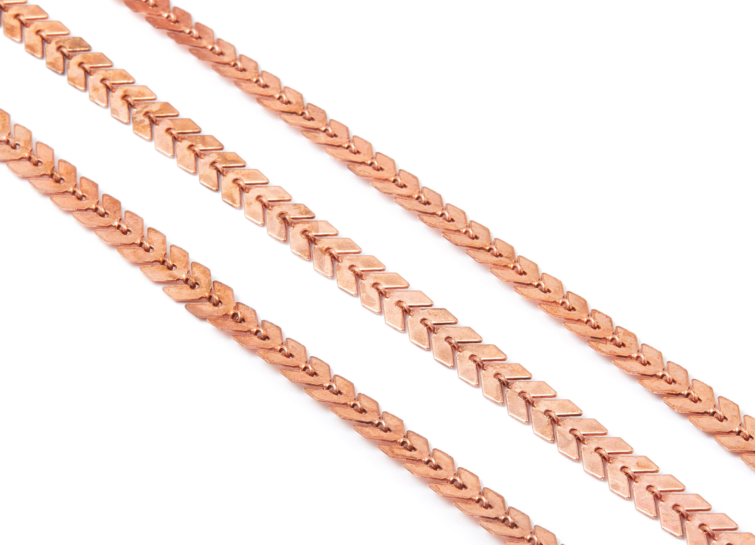 Fishbone Chain Iron Chevron Choker Chain Arrow Chain - Etsy