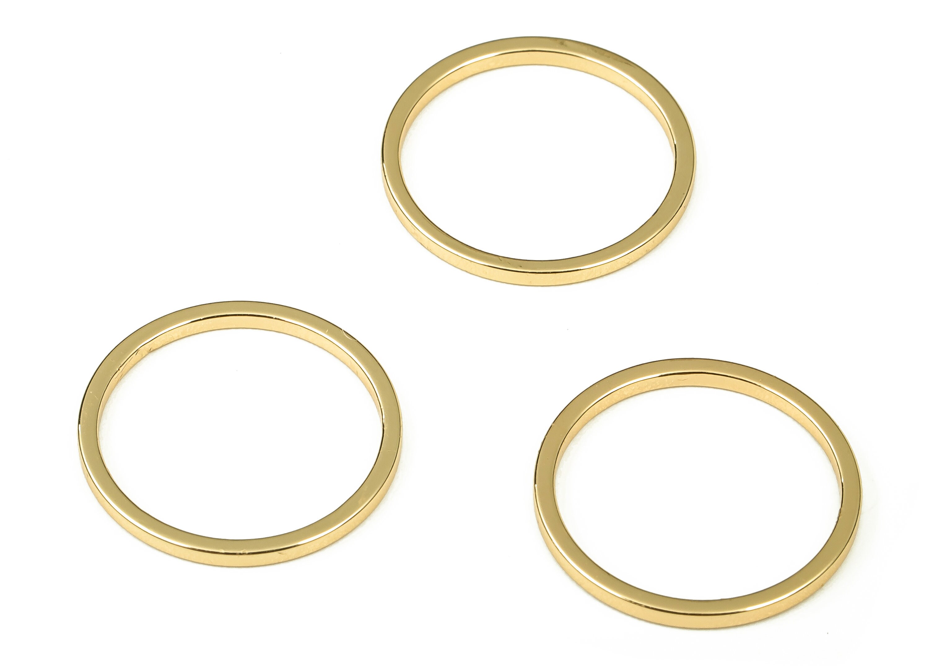 Brass Round Connector Gold Round Links Brass Circle - Etsy