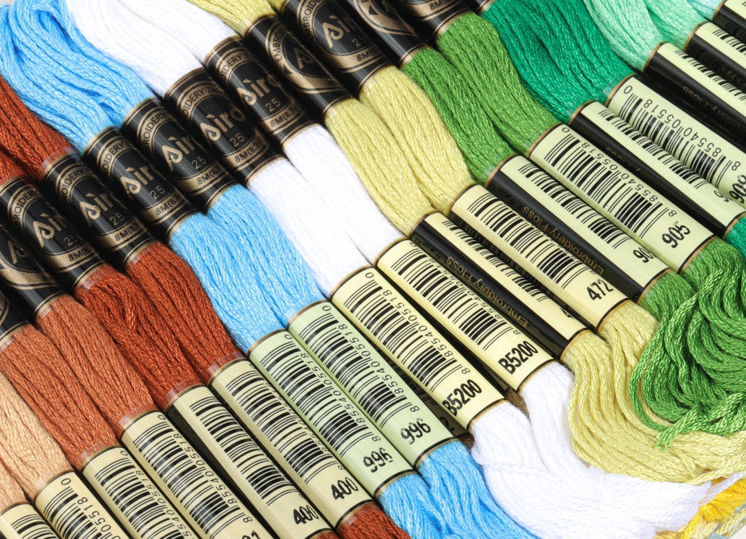 Embroidery Floss Set - 100 Skeins of 8 Meters Each - Embroidery Thread ...