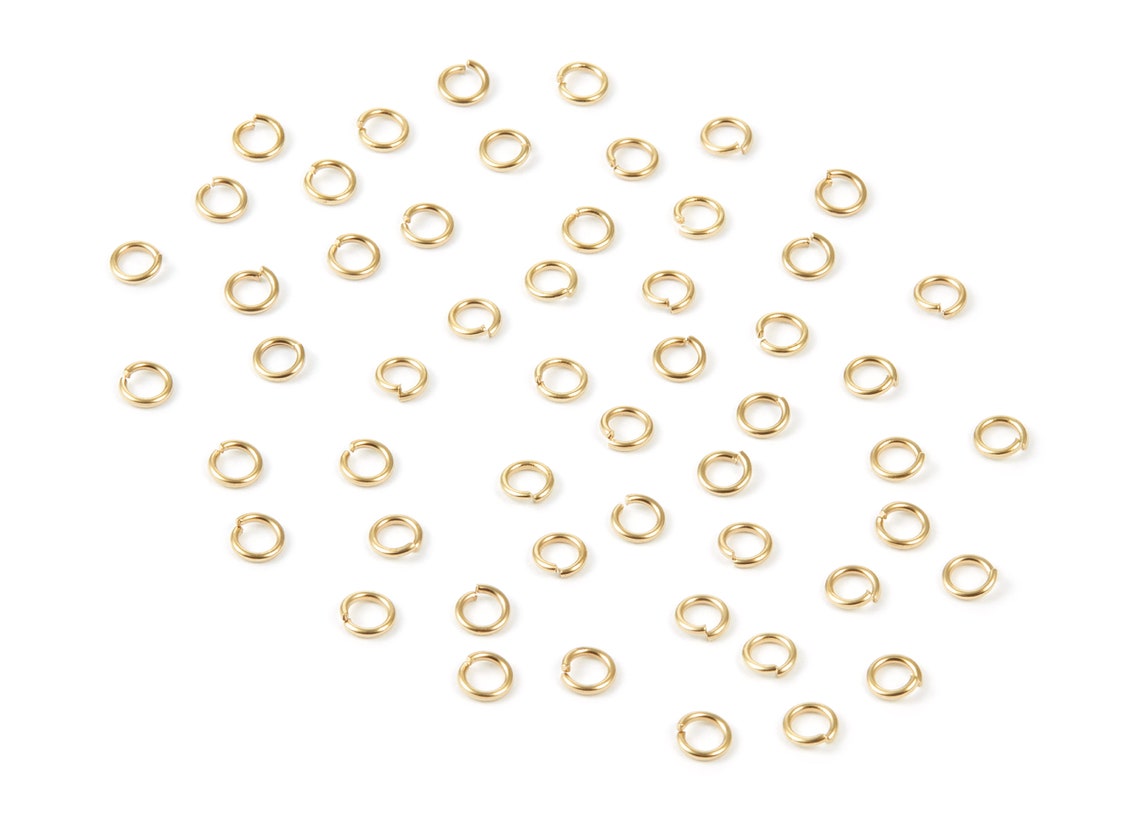 Brass Open Jump Rings 4x07mm Raw Brass Open Jump Rings - Etsy
