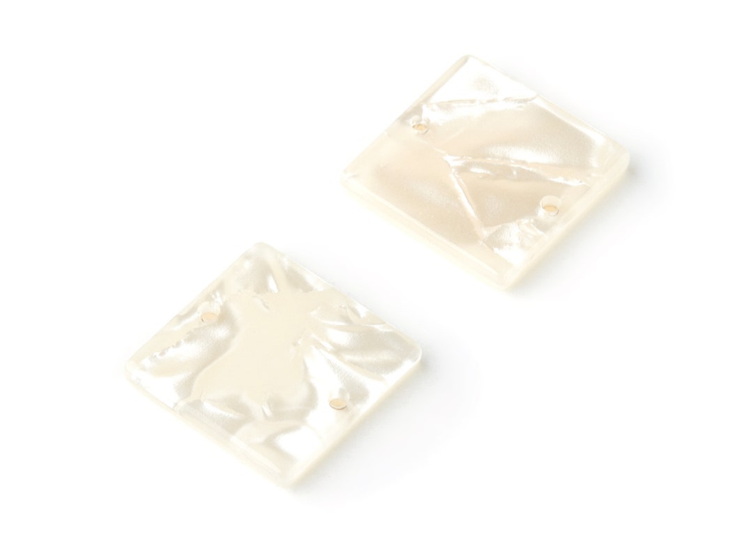 Acetate Square Earring Charms - Acrylic Square Pendant - Earring ...