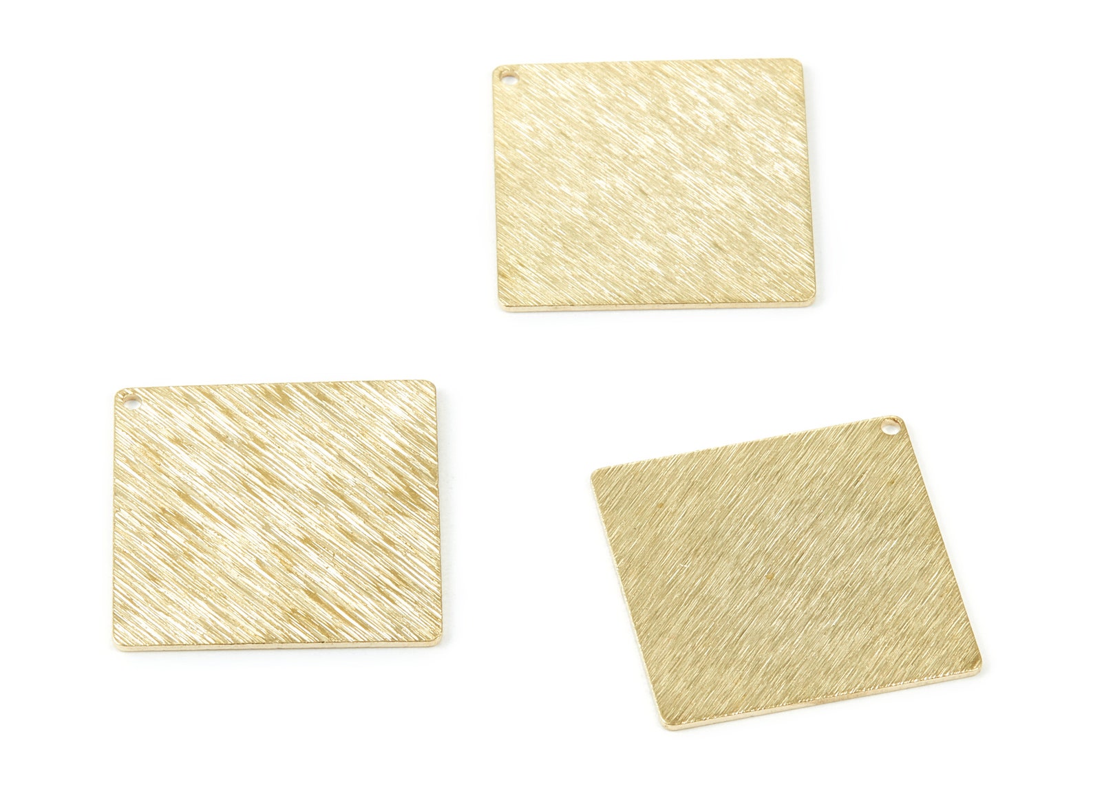 Brass Textured Square Charms Textured Square Raw Brass - Etsy