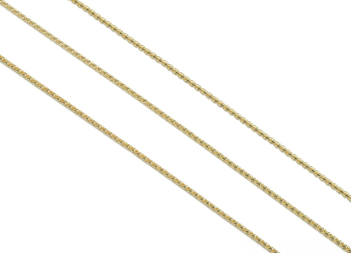 Rope Chain 18K Real Gold Plated Brass Chain Mini Rope Chain | Etsy