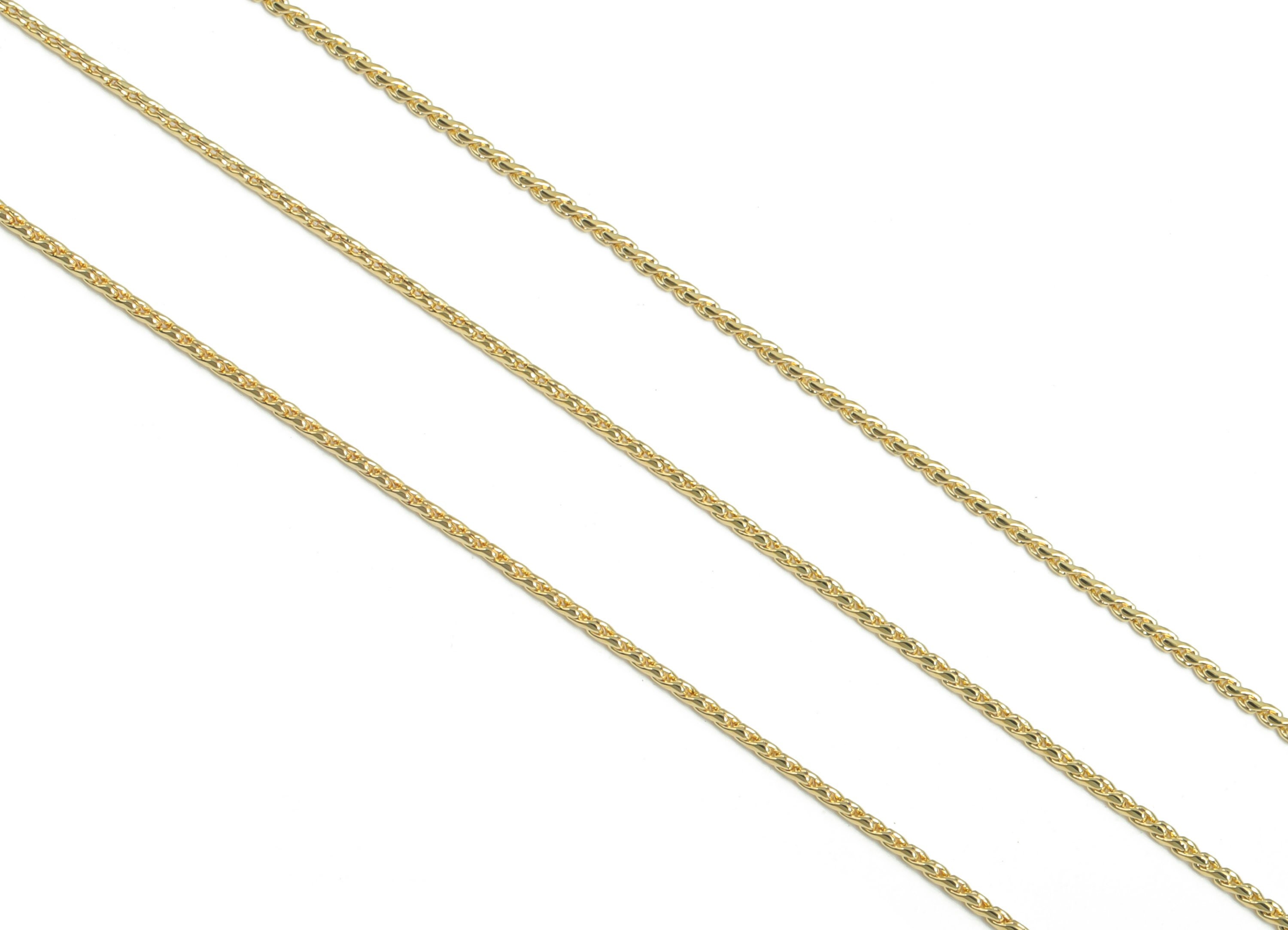 Rope Chain 18K Real Gold Plated Brass Chain Mini Rope Chain | Etsy