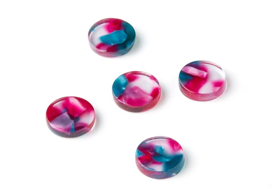 Acetate Acrylic Earring Charm Tortoise Shell Earrings Coin Shaped Charm ...