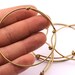 Adjustable Bangle Bracelet - Raw Brass Bracelet - Double Loops ...
