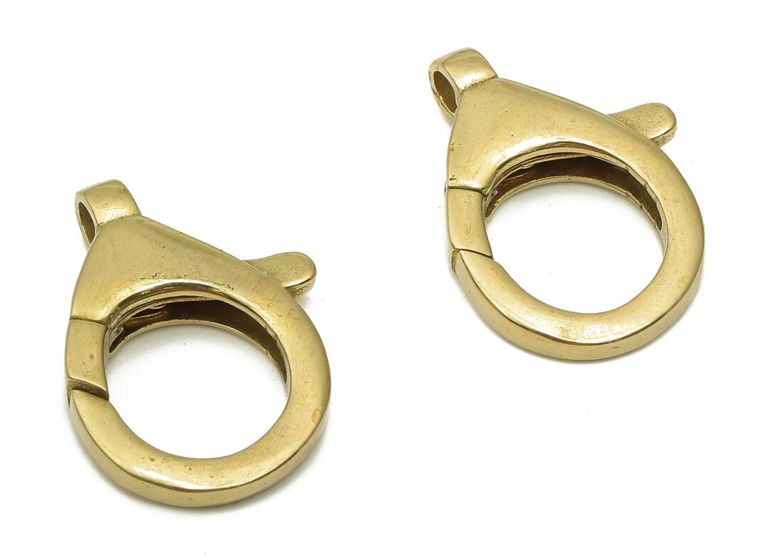 Brass Parrot Clasps - Raw Brass Claw Clasps - Lobster Clasps -brass ...