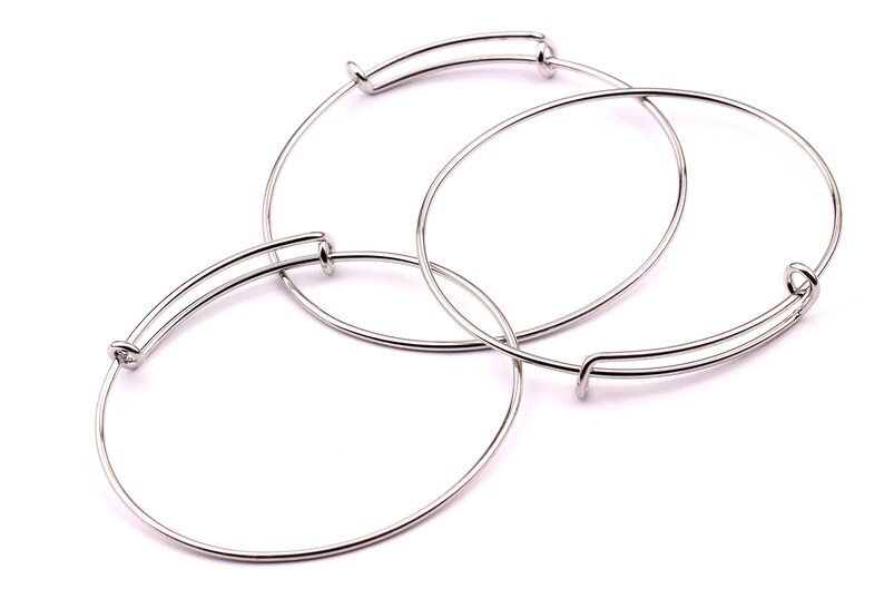 Adjustable Bangle Bracelet - Stainless Steel Bracelet - One Loop ...