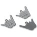 Stainless Steel Hand Sign Charms - Hang Loose Charms - Hand Sign ...