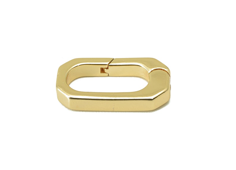 Brass Octagon Clasp - Brass Thick Hoop Clasp - Brass Octagon Hoop Clasp ...