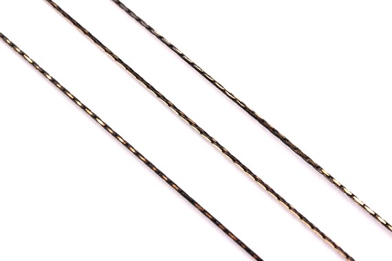 Faceted Tiny Snake Chain Brass Chain Antique Brass Faceted | Etsy