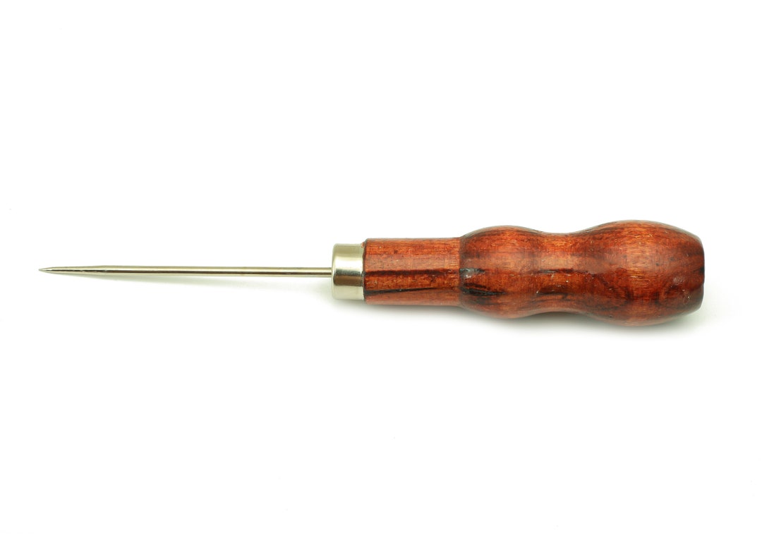 Red Wood Awl - Red Wood Pointed Needle - Carbon Steel Awl - Red Wood ...