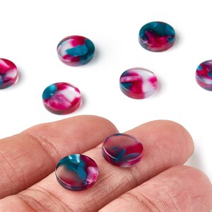 Acetate Acrylic Earring Charm Tortoise Shell Earrings Coin Shaped Charm ...