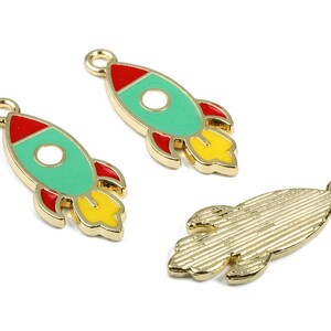 Alloy Rocket Charms - Zinc Alloy Rocket Earrings - Rocket Bracelet ...