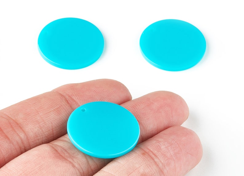 Acrylic Round Earring Charms Circle Pendant Earring - Etsy