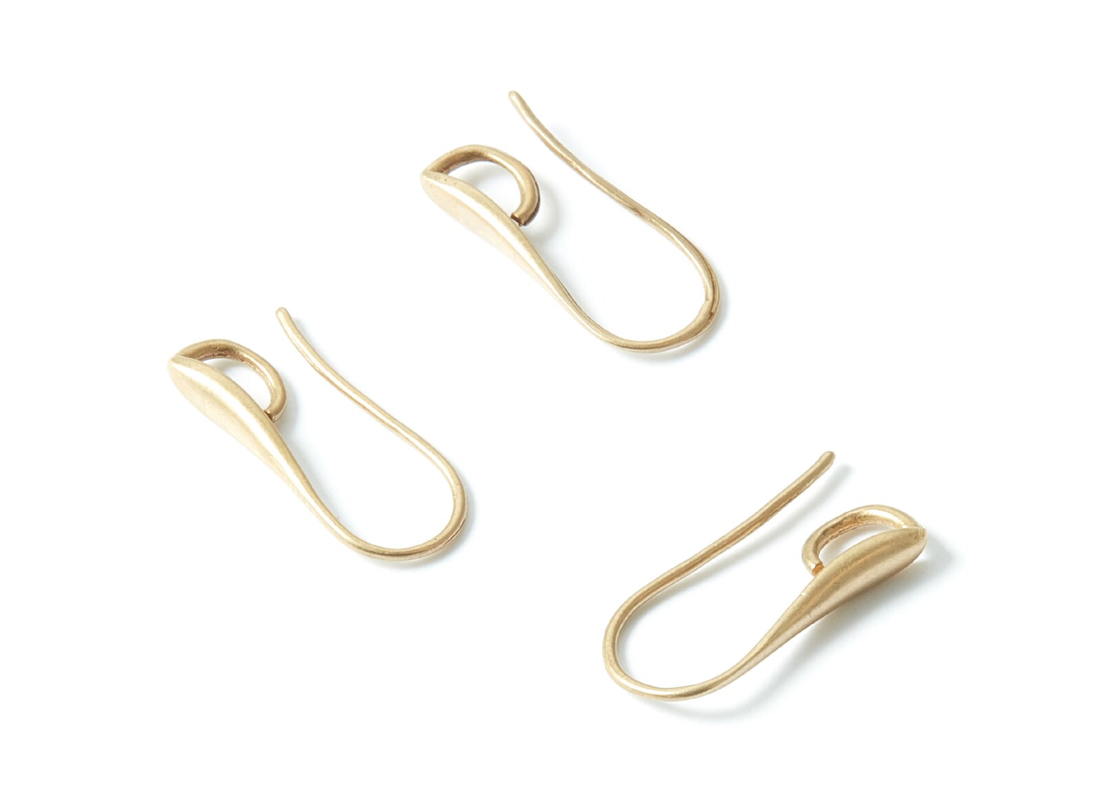 Brass Earring Wires Brass Earring Hooks Raw Brass Ear Wire | Etsy