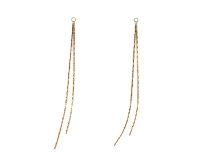 5.5 Brass Big Fox Braid Chain Raw Brass Fox Tail Chain for - Etsy