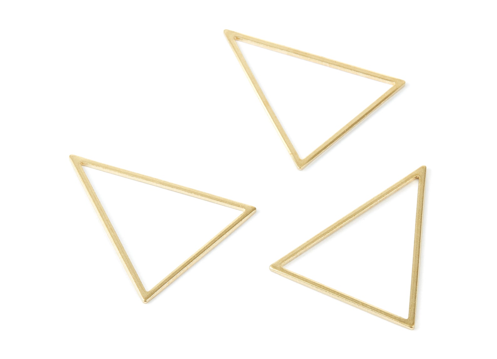 Brass Triangle Charms Triangle Shaped Raw Brass Pendant - Etsy