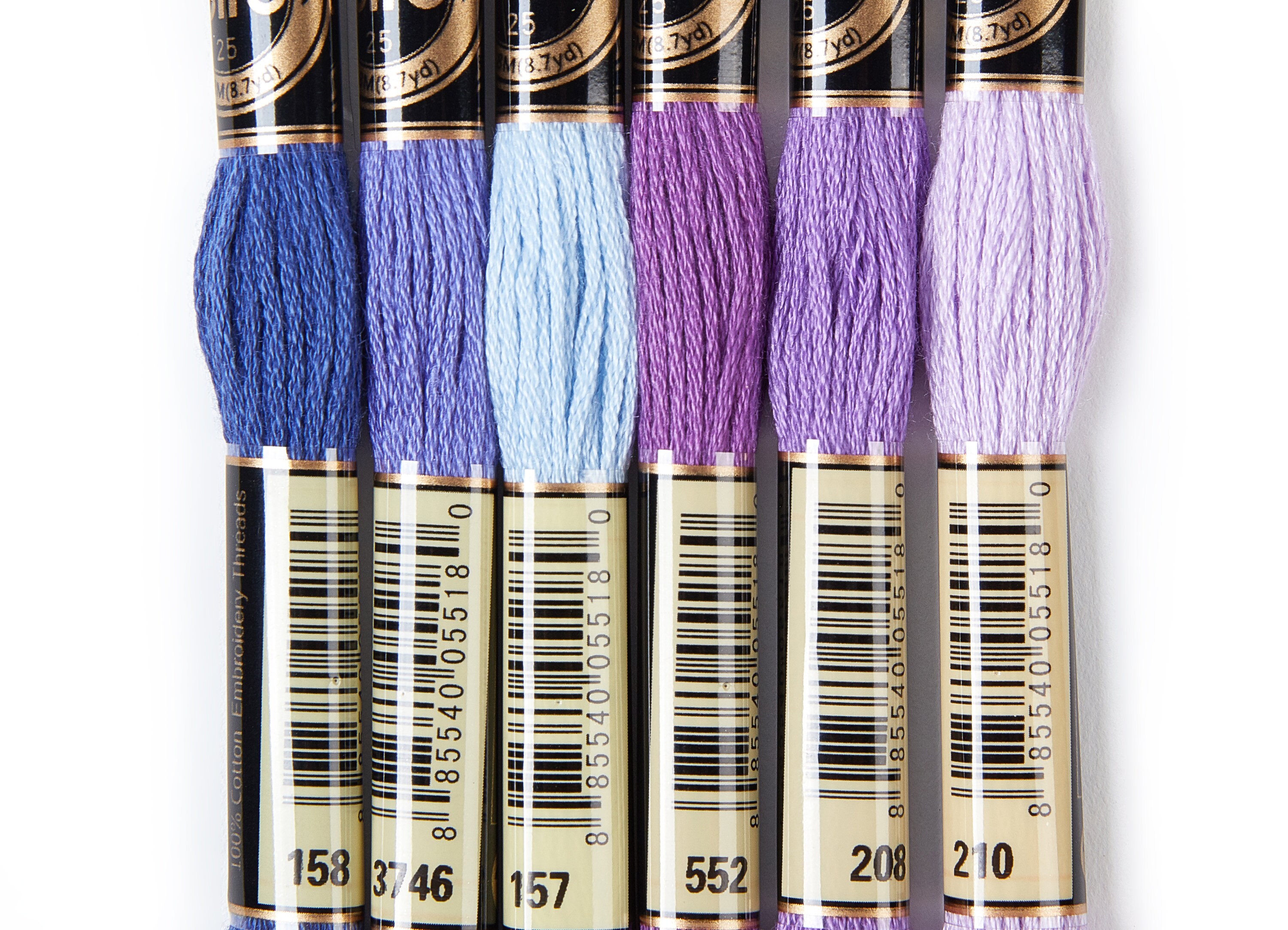 Embroidery Floss Set 6 Skeins of 8 Meters Embroidery Thread - Etsy