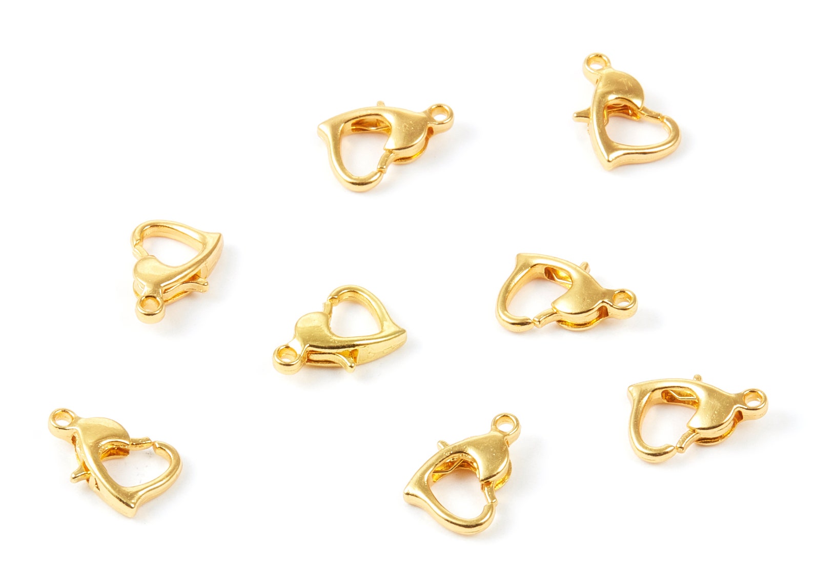 Brass Heart Parrot Clasp Gold Tone Plated Brass Heart - Etsy