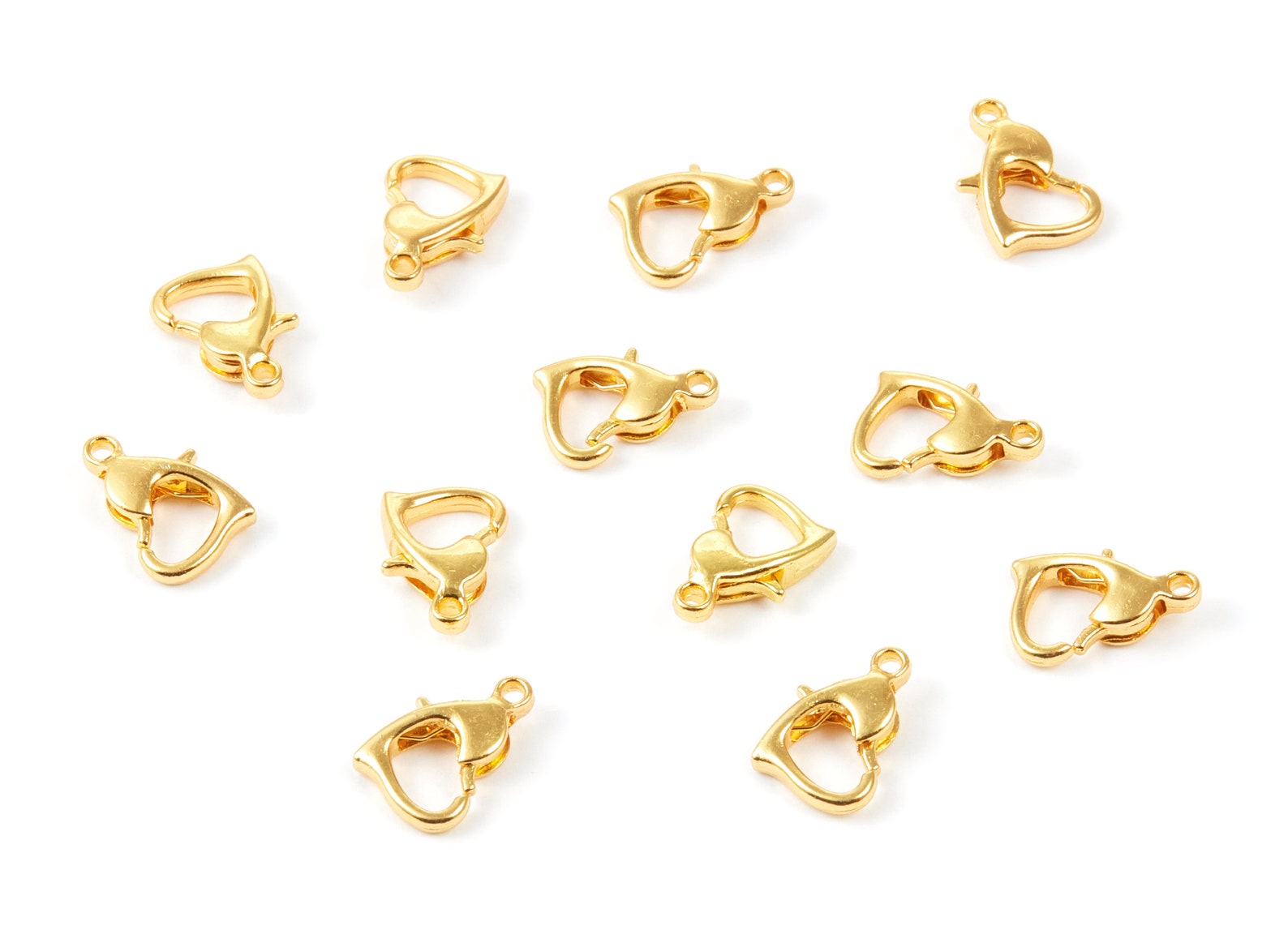 Brass Heart Parrot Clasp Gold Tone Plated Brass Heart - Etsy