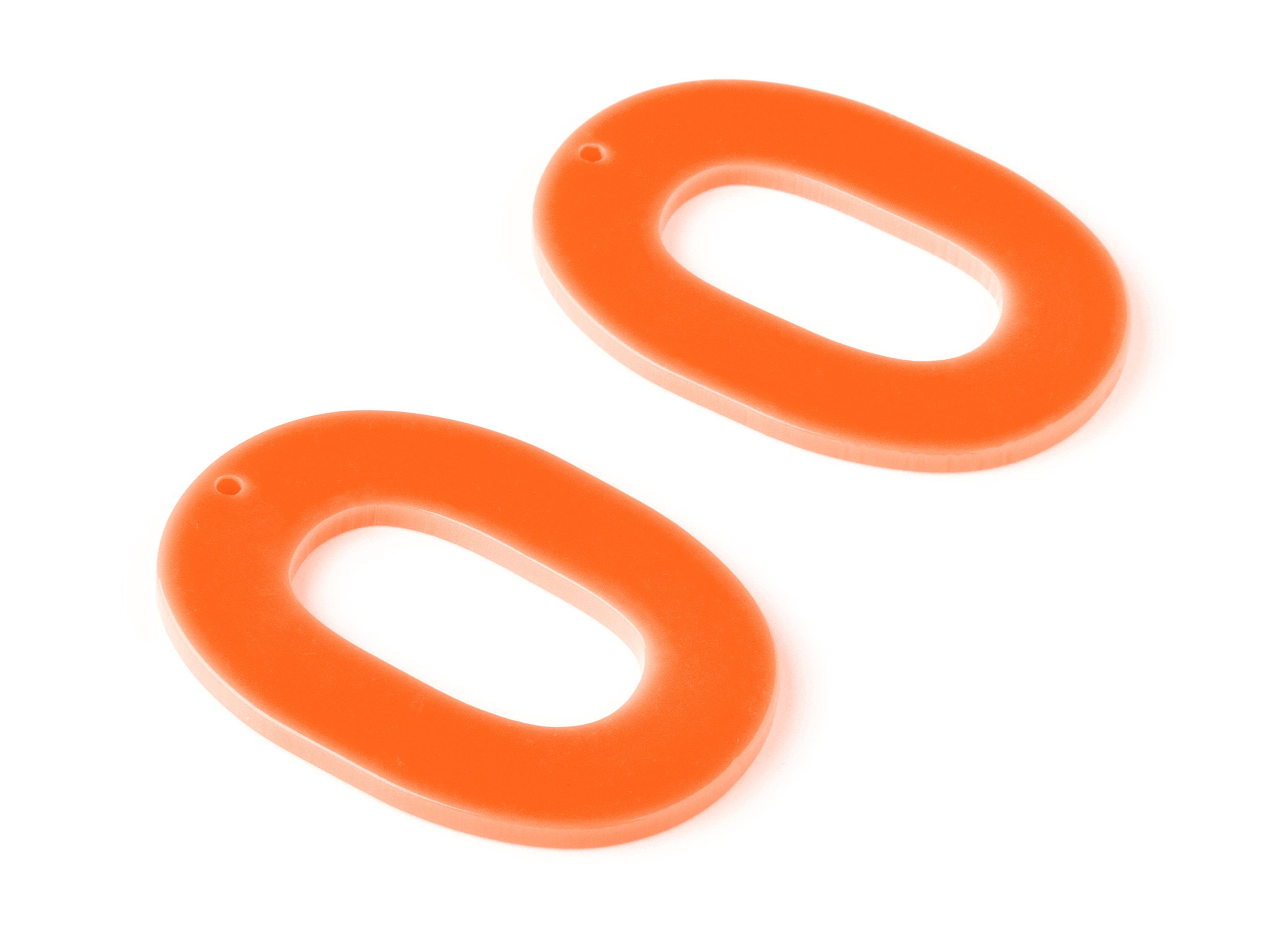 Acrylic Oval Charms Oval Earrings and Pendant Earring - Etsy