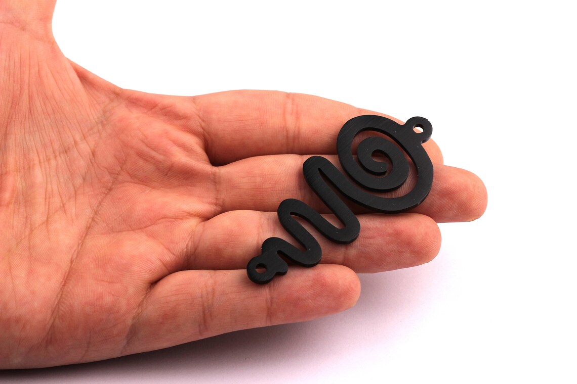 Aluminum Charms - Curled Shaved Pendant - Anodized Aluminium Charms ...