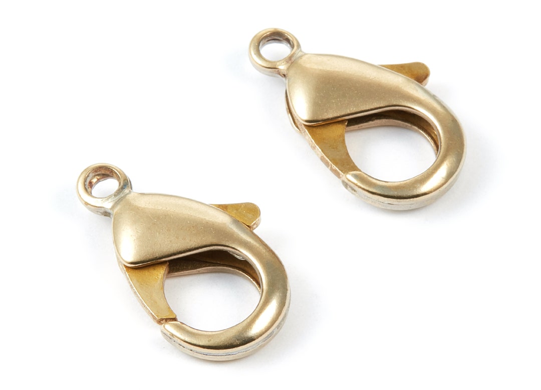Brass Parrot Clasp - 905 - Raw Brass Lobster Claw Clasps - Jewelry ...