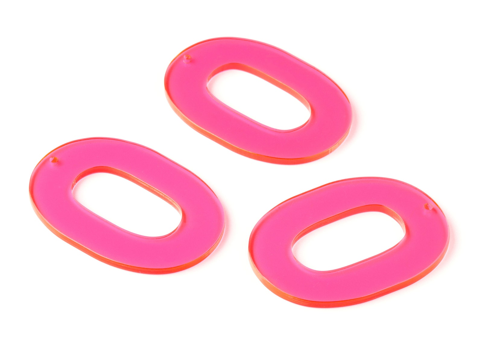 Acrylic Oval Charms Oval Earrings and Pendant Earring Findings Jewelry ...